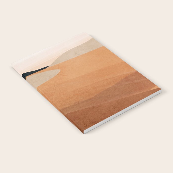 Abstract Art Landscape 41 Terracotta Notebook – Society6