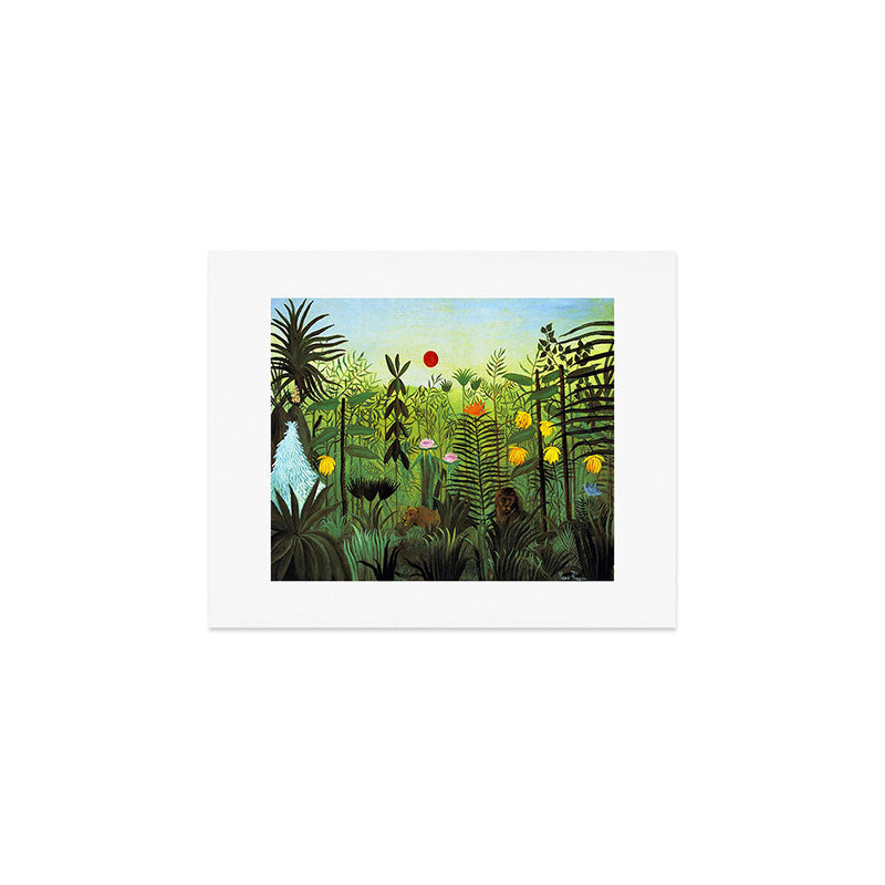 Henri Rousseau "Exotic Landscape with Lion and Lioness in Africa" Art ...
