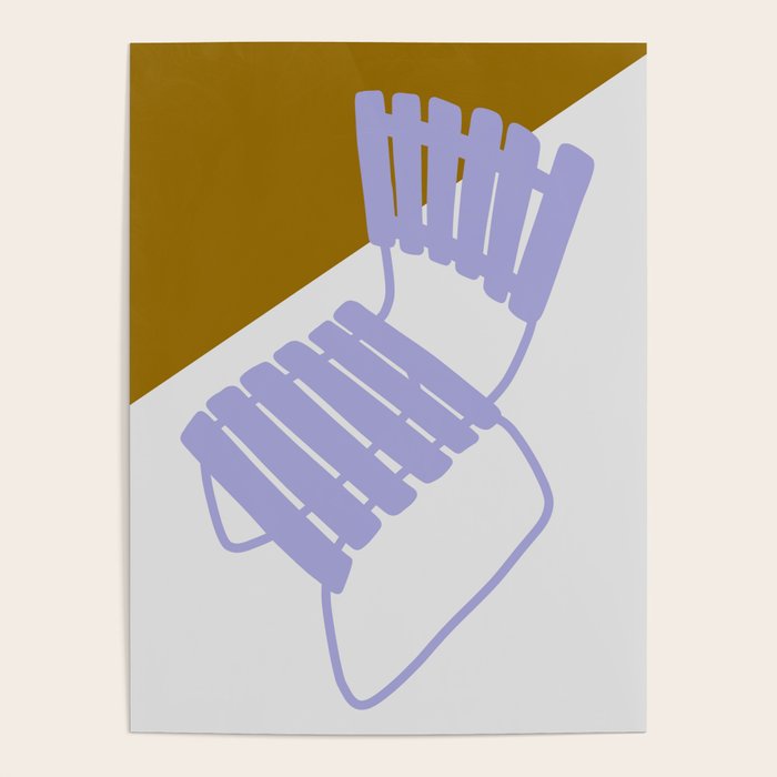 GONE FOR A WALK VIOLET Poster – Society6