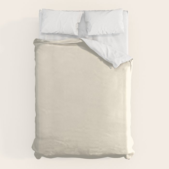 Cream - Solid Color Collection Duvet Cover – Society6