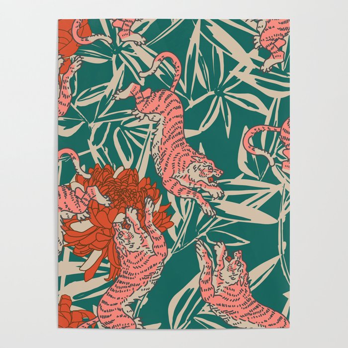 BENGAL KUMA TIGER Poster – Society6