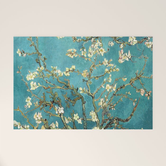 HD Vincent Van Gogh Almond Blossoms Welcome Mat – Society6