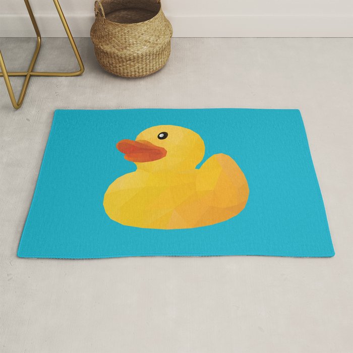 Rubber Duck polygon art Rug – Society6