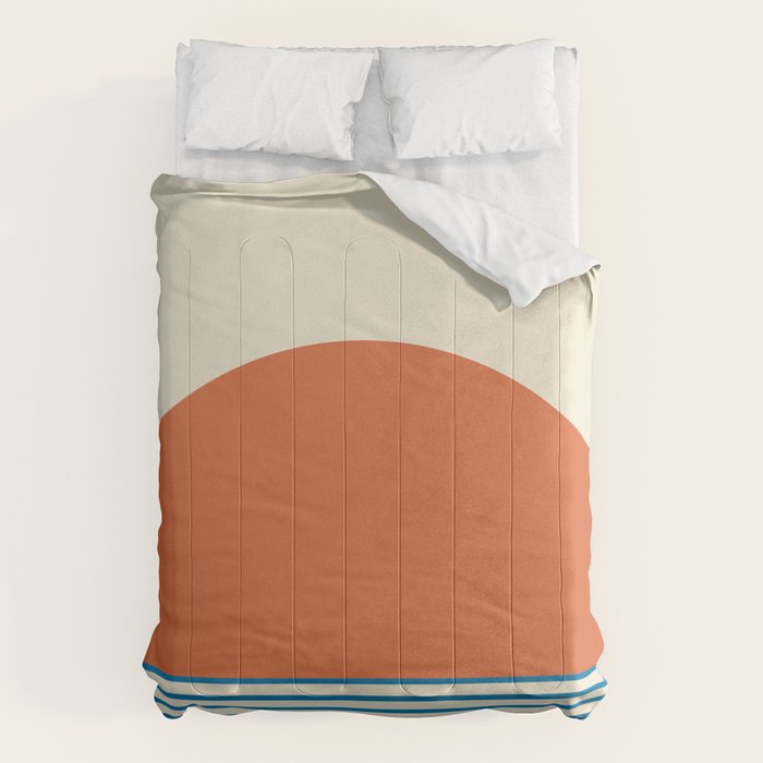 Sunrise Sunset IV - Orange Blue Comforter – Society6