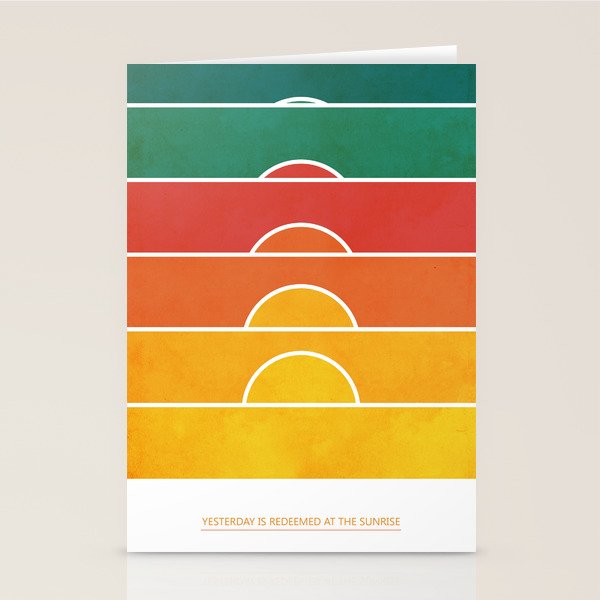 No regrets Stationery Card – Society6