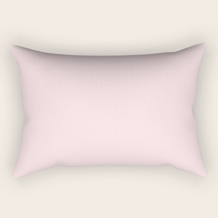 Modern blush pink solid color background design Rectangular Pillow ...