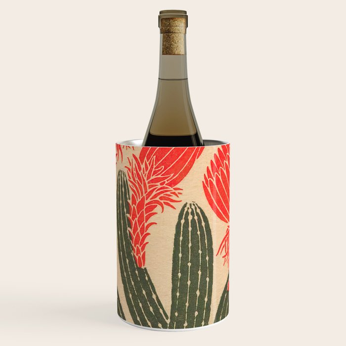 Mexico, Cactus Vintage Wall Art Wine Chiller – Society6