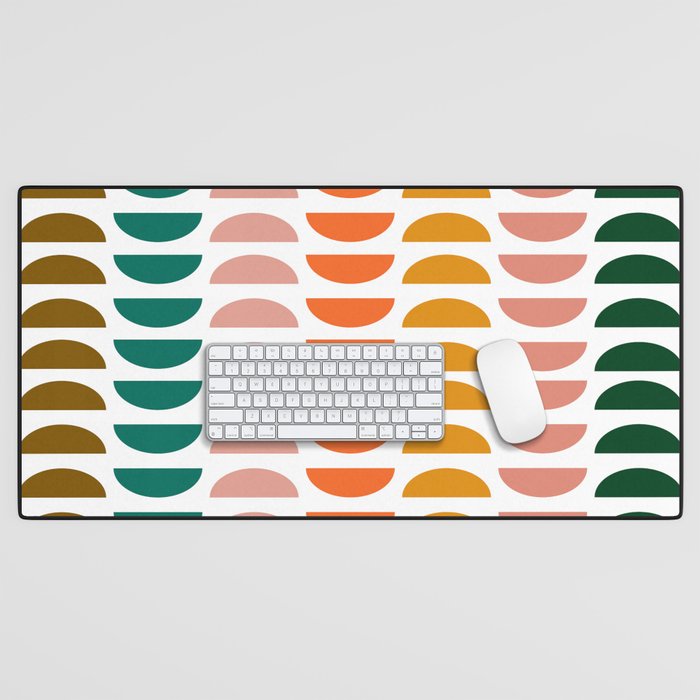 Retro 70s Geometrics Desk Mat – Society6