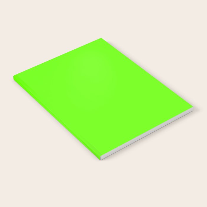 fluorescent neon green Notebook – Society6