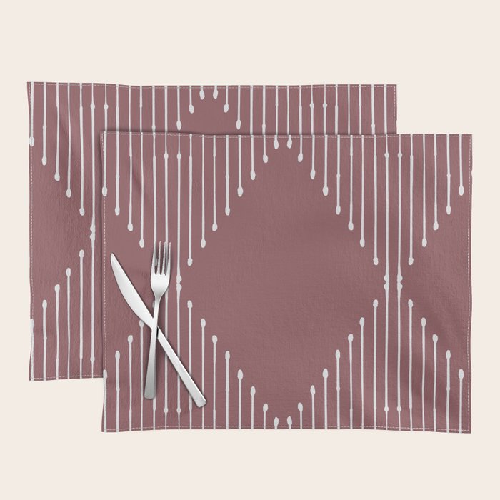 Geo (Plum) Placemat – Society6