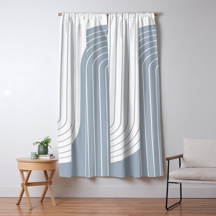 Two Tone Line Curvature LXVI Window Curtain – Society6