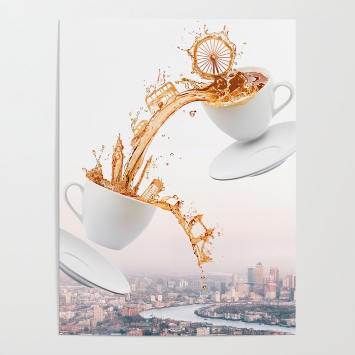 London in a Tea Cup Poster – Society6