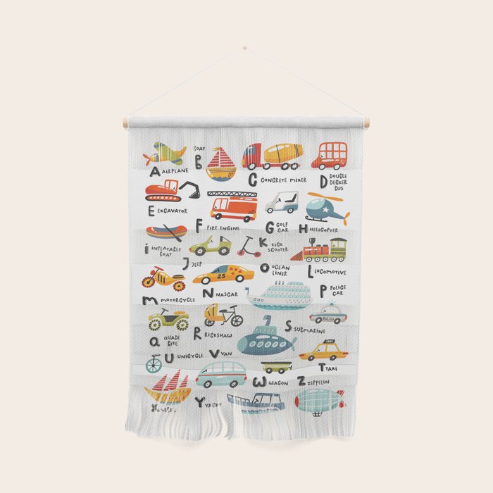 Beep Beep Alphabet Wall Hanging – Society6