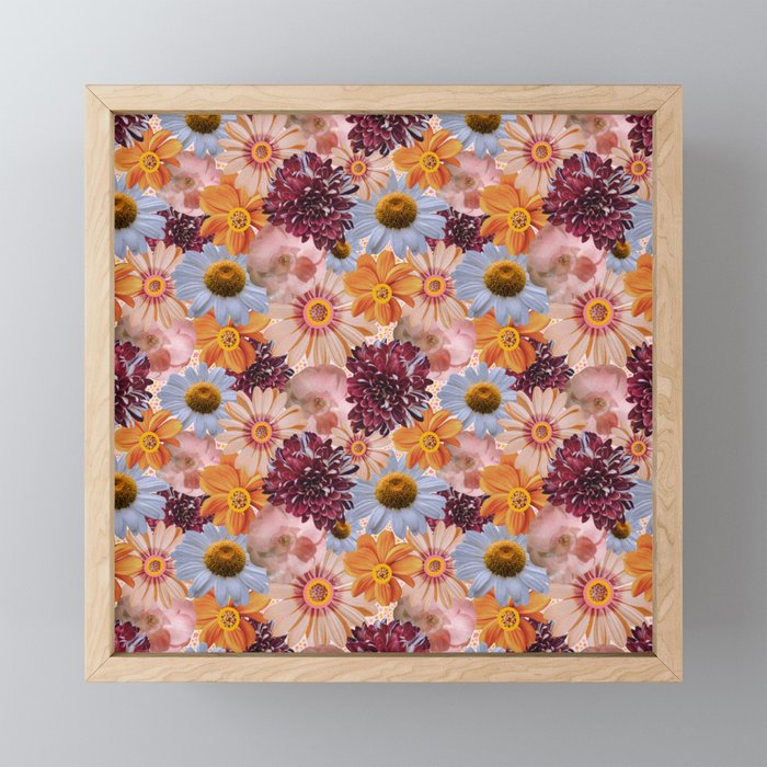 Flower Collage Print Mini Art Print – Society6