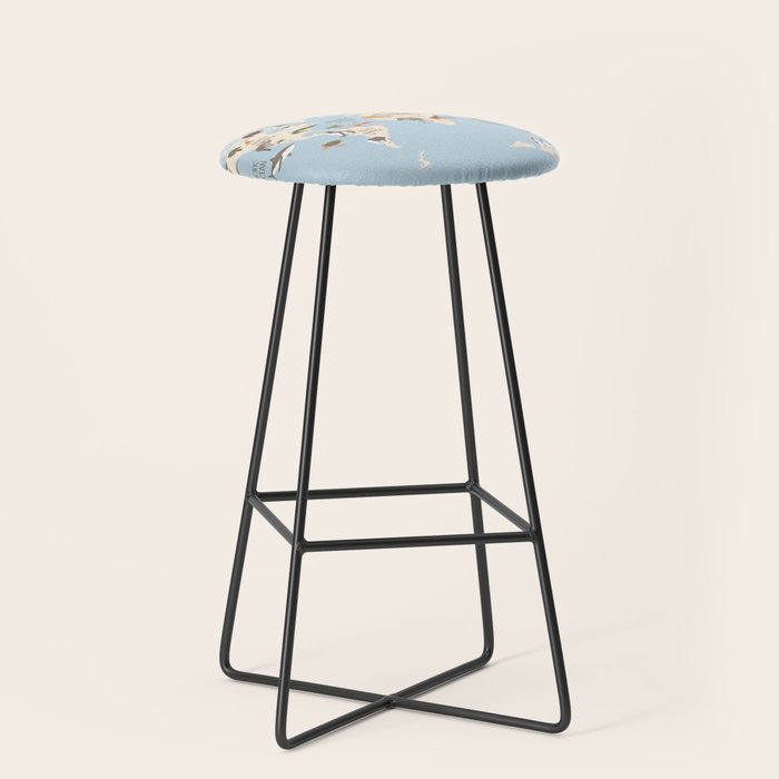Illustrated Animal World Map Stool – Society6