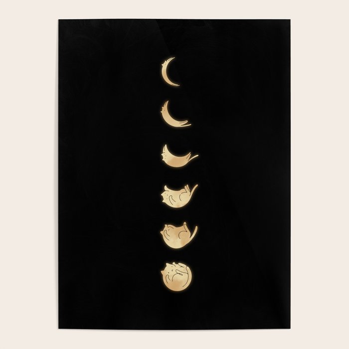 Cat Landscape 57: Phases of the Meow Poster – Society6
