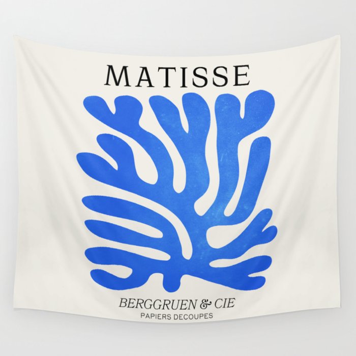 Marseille Blue: Matisse Color Paper Cutouts 03 Wall Tapestry – Society6