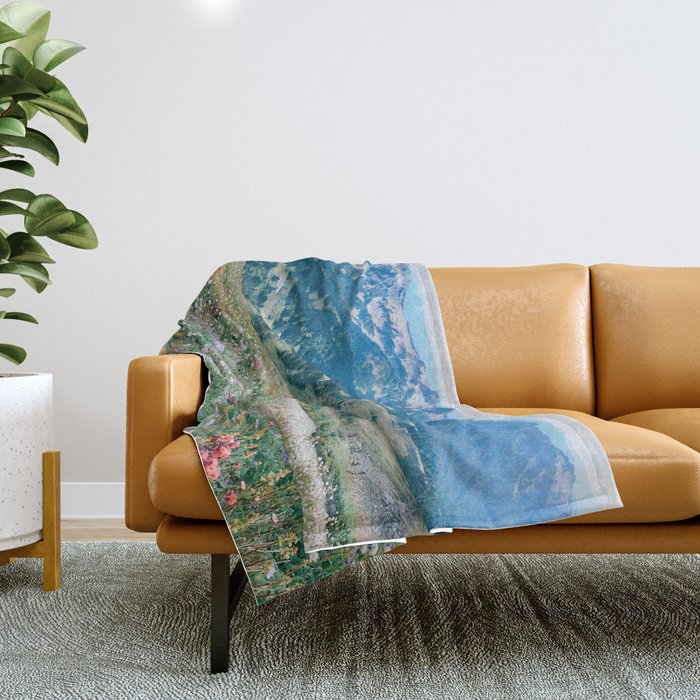 Wildflower Meadow Throw Blanket – Society6