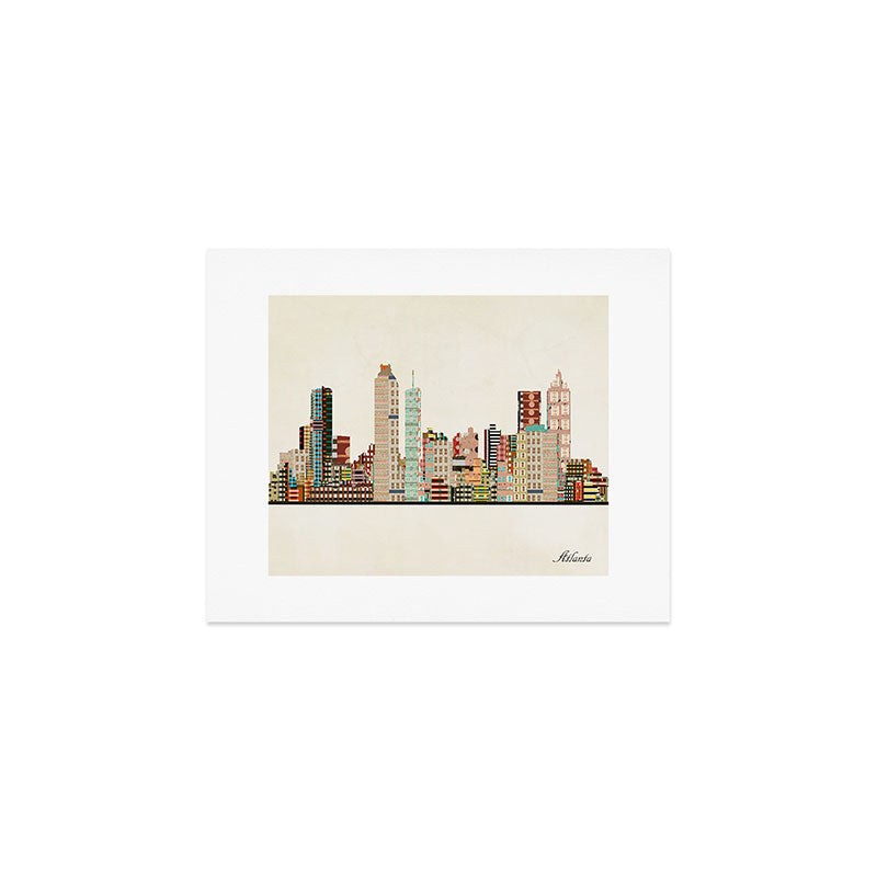atlanta skyline Art Print – Society6