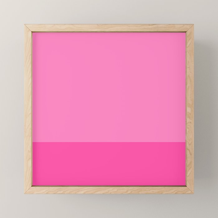 Hot Pink Color Block Minimalist Maximalist Solid Stripe Pattern Mini A ...