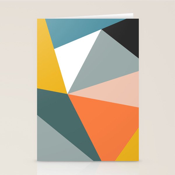 Modern Geometric 33 Stationery Card – Society6