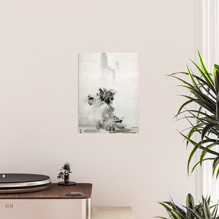 Sesshu Toyo Haboku - Sansui Landscape Poster – Society6
