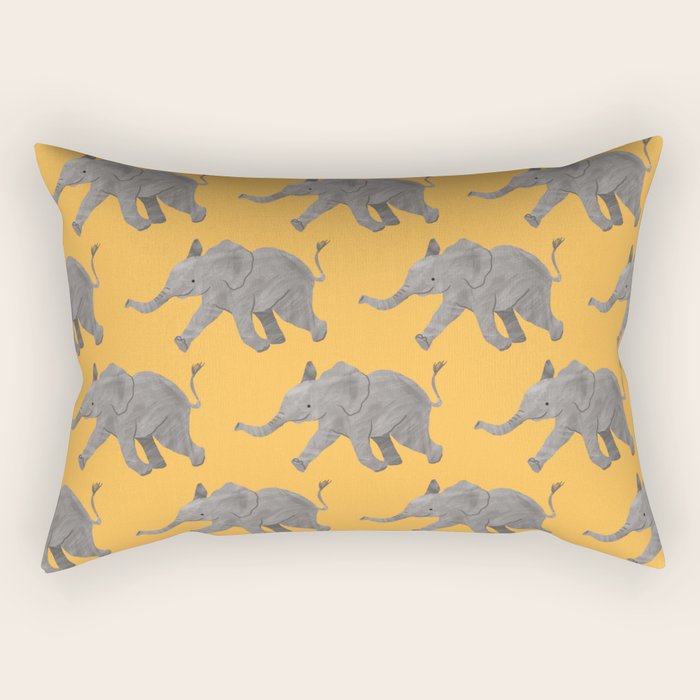 Baby Elephant Rectangular Pillow – Society6