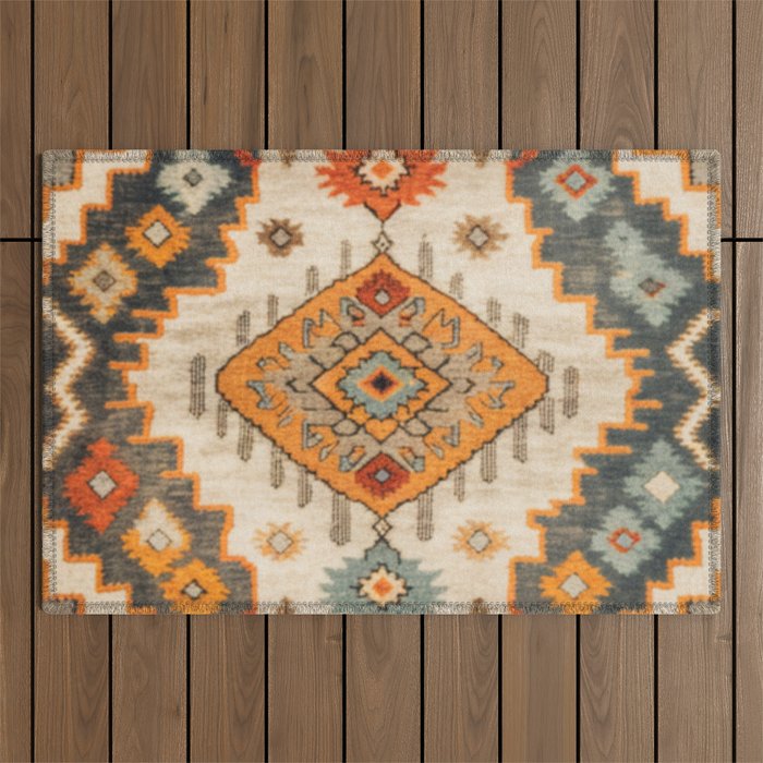Southwestern Rustic Bohemian Design Outdoor Rug – Society6
