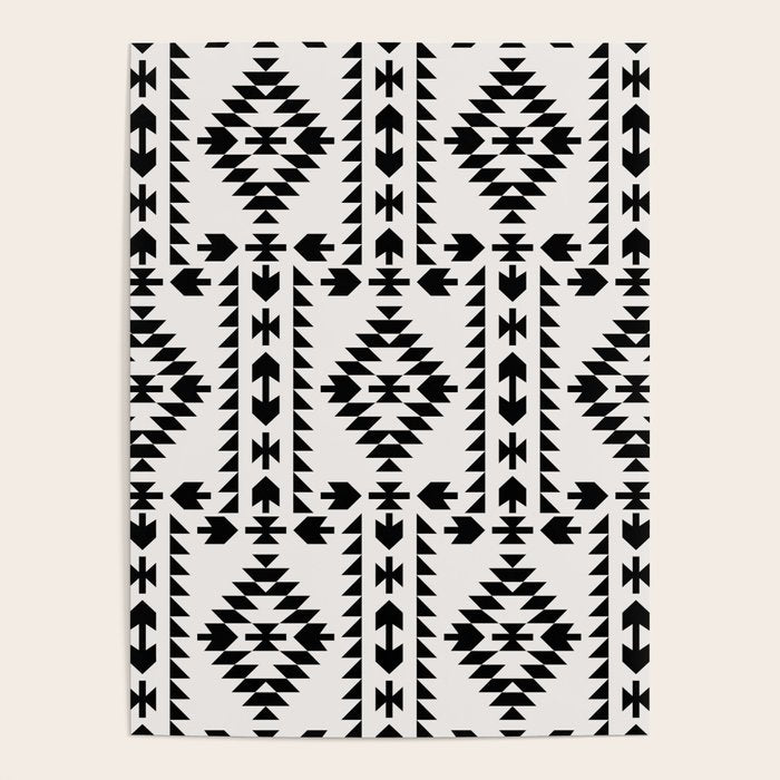 GEO PANEL WHITE Poster – Society6