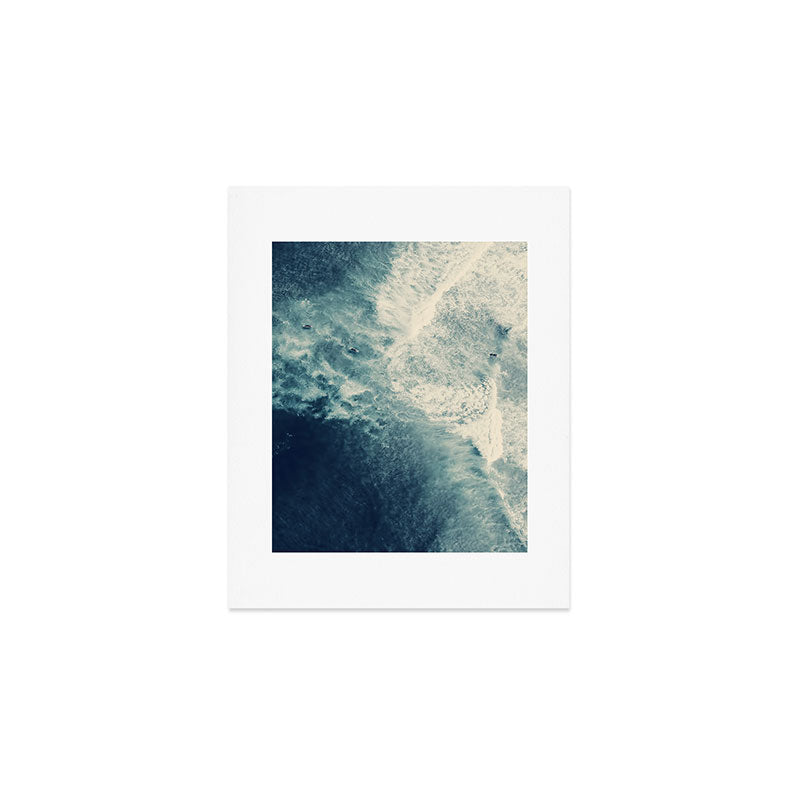 Ice Blue Surf - Aerial Ocean Sea Photography Art Print – Society6