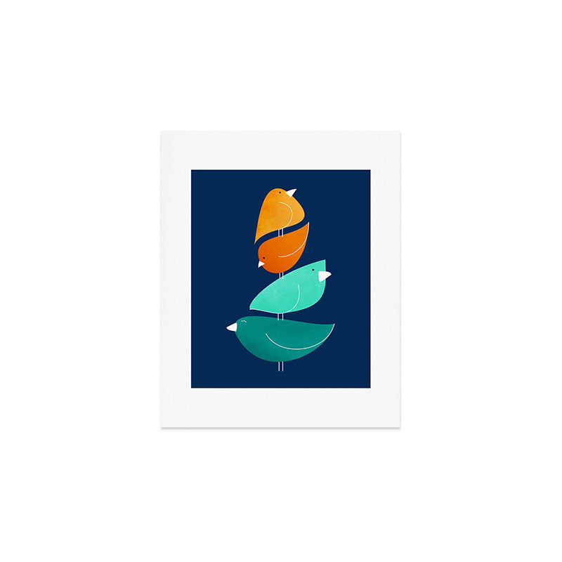 Bird Stack III Illustration Art Print – Society6