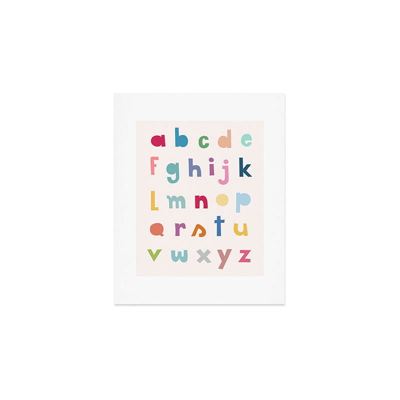 ABC alphabet art Art Print – Society6