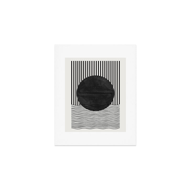 Abstract Modern Black Art Print – Society6